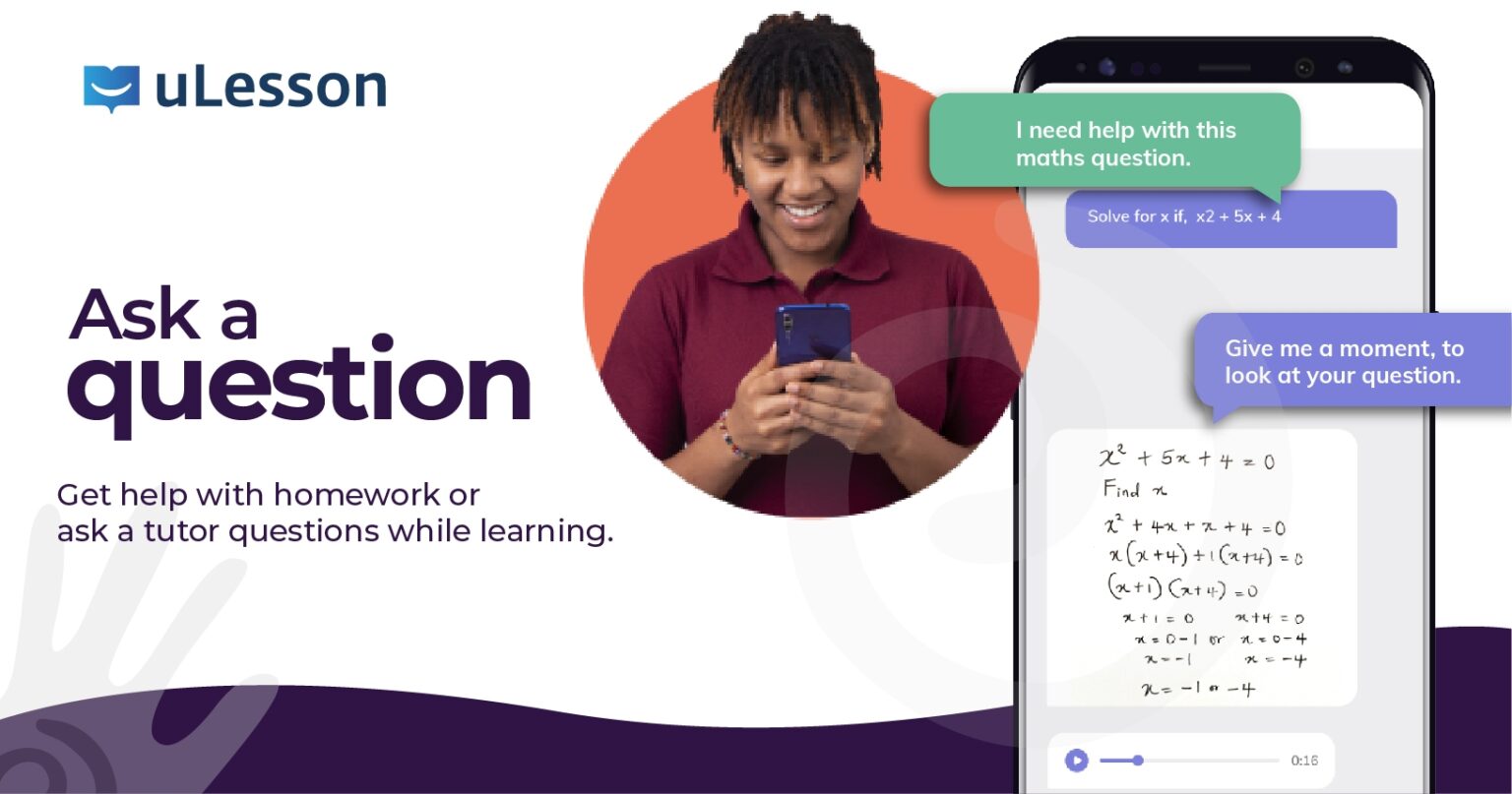 Homework just got simpler with the uLesson App - uLesson